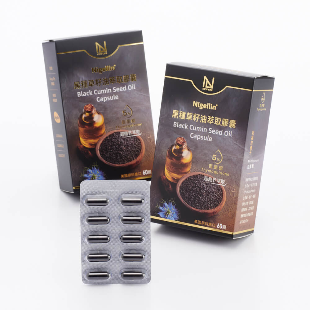 NIGELLIN 美國專利定量百里醌黑種草籽(60粒/盒)x4 - ViVa美好購物網
