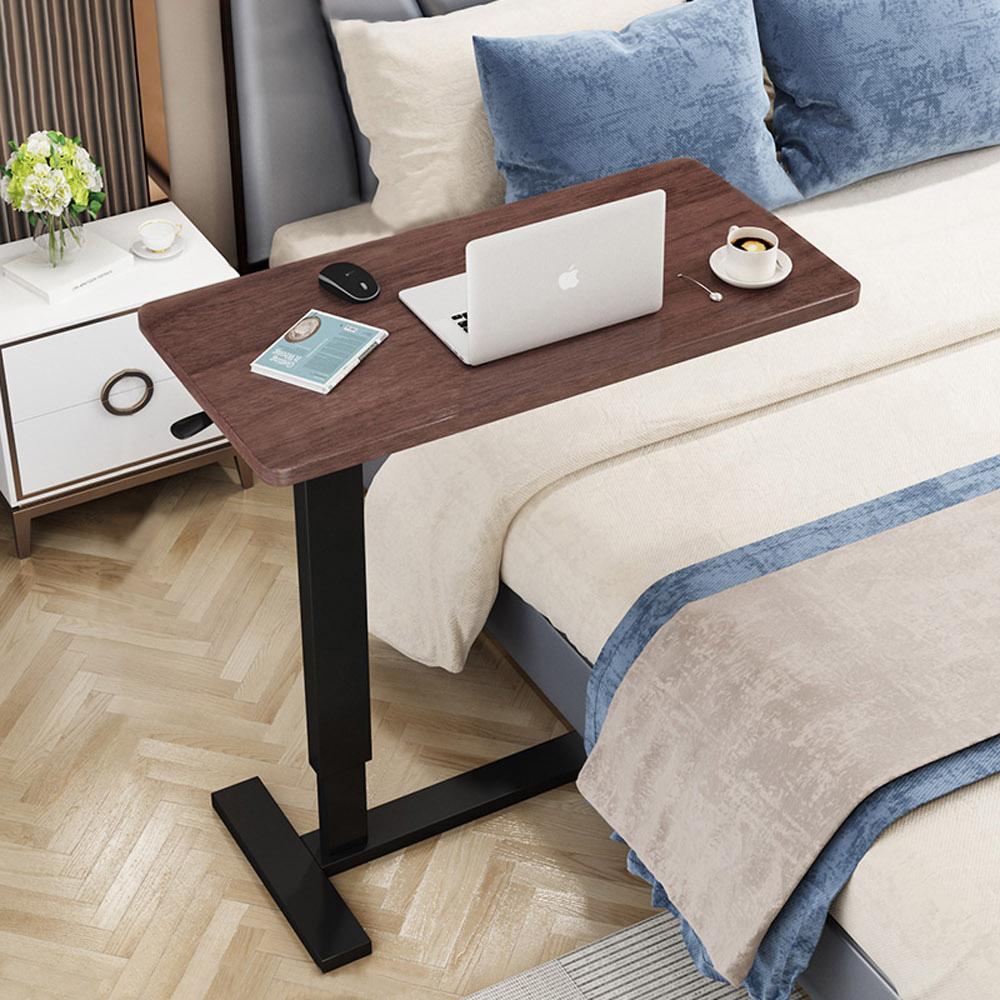 【AOTTO】多功能可升降折疊邊桌-兩色可選(FT-007) 胡桃黑架 - ViVa美好購物網